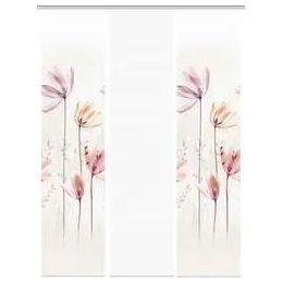 Schiebegardine Vision S "KUKAT", lila (flieder, natur), B:60cm H:260cm, Polyester, Gardinen, DIGITALDRUCK