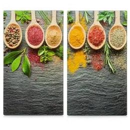 Herd-Abdeckplatte zeller PRESENT "SPICES", bunt, B:30cm L:52cm, Herdabdeckplatten, aus ESG-Sicherheitsglas hergestellt