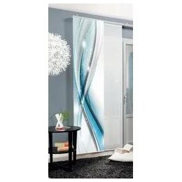 Schiebegardine Home Wohnideen "GLIWE" Gr. 1, blau (aquablau), B:60cm H:245cm, Polyester, Gardinen, Schiebevorhang bedruckt