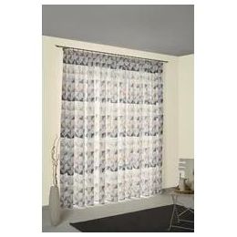 Vorhang WIRTH "Berlare" Gr. 2, braun, B:132cm H:175cm, Jacquard, Baumwolle, Polyester, Gardinen