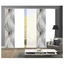 Schiebegardine Home Wohnideen "TORRE", grau (stein), B:60cm H:245cm, Polyester, Gardinen, DIGITALDRUCK