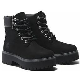 Schnürboots Timberland "STONE STREET6 INCH LACE UP WATERPROOF BOOT", Gr. 41,5, schwarz, Leder, Synthetik, Schuhe, Winterstiefel, Schnürstiefel, Winterschuhe, wasserdicht