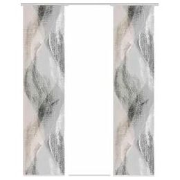 Schiebegardine Home Wohnideen "TORRE", grau (stein), B:60cm H:245cm, Polyester, Gardinen, DIGITALDRUCK