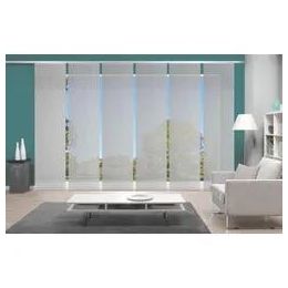 Schiebegardine Vision S "6ER SET ROM" Gr. 1, grau, B:60cm H:260cm, Polyester, Gardinen, HxB: 260x60, Schiebevorhang 6er Set Uni
