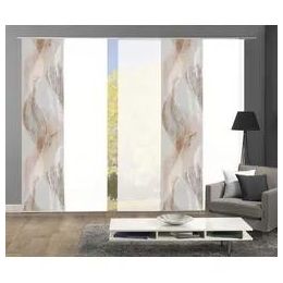 Schiebegardine Home Wohnideen "TORRE", braun (kupferfarben), B:60cm H:245cm, Polyester, Gardinen, DIGITALDRUCK