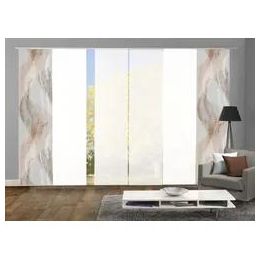 Schiebegardine Home Wohnideen "TORRE", braun (kupferfarben), B:60cm H:245cm, Polyester, Gardinen, DIGITALDRUCK