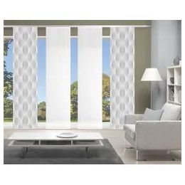 Schiebegardine Vision S "VOLARE", grau, B:60cm H:260cm, Polyester, Gardinen, DIGITALDRUCK