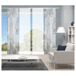 Schiebegardine Vision "LIZZA" Gr. 1, grau, B:60cm H:260cm, Polyester, Gardinen, SET,SCHIEBEVORHANG,BAMBUS,DIGITALDRUCK