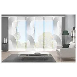 Schiebegardine Vision "BEXON" Gr. 1, grau, B:60cm H:260cm, Polyester, Gardinen, SET,SCHIEBEVORHANG,BAMBUS,DIGITALDRUCK