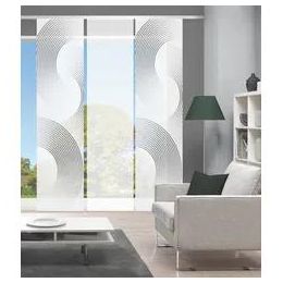 Schiebegardine Vision "BEXON" Gr. 1, grau, B:60cm H:260cm, Polyester, Gardinen, SET,SCHIEBEVORHANG,BAMBUS,DIGITALDRUCK