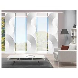 Schiebegardine Vision "BEXON" Gr. 1, grau, B:60cm H:260cm, Polyester, Gardinen, SET,SCHIEBEVORHANG,BAMBUS,DIGITALDRUCK