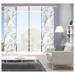 Schiebegardine Vision "FLYNN" Gr. 1, grau, B:60cm H:260cm, Polyester, Gardinen, SET,SCHIEBEVORHANG,BAMBUS,DIGITALDRUCK