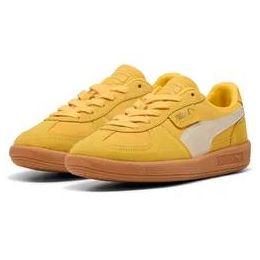 Sneaker Puma "PALERMO", Gr. 40, gelb sizzle, alpine snow, Leder, mehrfarbig, Schuhe