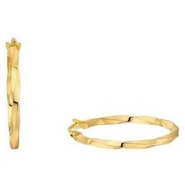 Paar Creolen Amor "2013724", gold (goldfarben), Ohrringe, Damen, Gelbgold 375