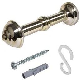 Raffhalter Liedeco, grau (messingfarben), Kunststoff, Raffhalter, Schalhalter 12 cm