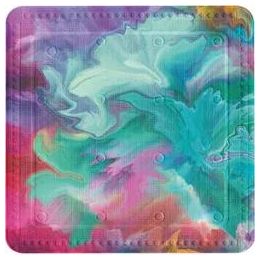 Duscheinlage Kleine Wolke "Fusion", bunt (multicolor), B:55cm H:0,3cm L:55cm, PVC Schaum, Wanneneinlagen