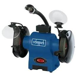Doppelschleifer Scheppach "BG150", blau (blau, schwarz), B:18,5cm H:24,5cm L:35,5cm, Schleifmaschinen