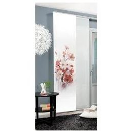 Schiebegardine Home Wohnideen "LOTUS" Gr. 1, rosa (altrosa), B:60cm H:245cm, Polyester, Gardinen, Schiebewand Seidenoptik, Digitaldruck