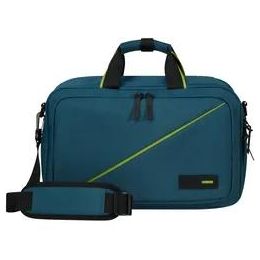 Reisetasche American Tourister "TAKE2CABIN Prime", Gr. B/H/T: 20cm x 40cm x 25cm, blau (harbor blau), Polyethylenterephthalat, Taschen, Handgepäcktasche Reisegepäck Boarding Bag 3 Way