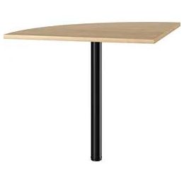 Tischelement GAMI "Faro", braun (eiche hell, eiche hell, eiche hell), B:80cm H:74cm T:80cm, Tische, Eckschreibtischplatte Schreibtischplatte, moderner Industrial Look
