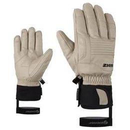 Skihandschuhe Ziener "GULMEN-Z AS PR glove man", Herren, Gr. 8,5, beige (sandstone), Obermaterial: 100% Polyester; Innenhand: 100% Polyester; Futter: 100% Polyester (recycelt); Wattierung: 100% Polyester (recycelt), Handschuhe
