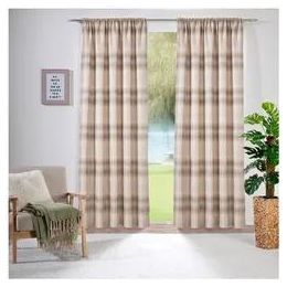 Weckbrodt-Gardinen Vorhang WECKBRODT "Kilian", beige (beige, taupe), B:140cm H:245cm, Polyester, Gardinen, Gardine, Store, Dekoschal, blickdicht