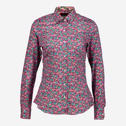 GANESH Pinke Hemdbluse mit Blumenmuster
