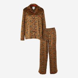 Chelsea Peers Brauner Pyjama mit Bienenmuster