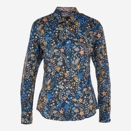 GANESH Mehrfarbige Hemdbluse mit Blumenmuster