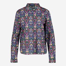 Robert Friedman Mehrfarbige Hemdbluse mit Blumenmuster