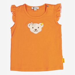 Steiff Orangefarbenes T-Shirt mit Bären-Motiv