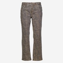 Sublevel Braune Jeans mit Leopardenmuster
