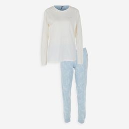 Mehrfarbiger Pyjama aus Jersey aus Ober- und Unterteil