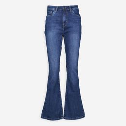 Blaue Skinny Flare Leg Jeans