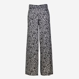 Graue und schwarze Hose mit Animalprint