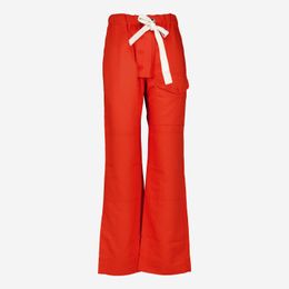 Stella McCartney Rote Twill Tailoring Hose mit elastischem Bund