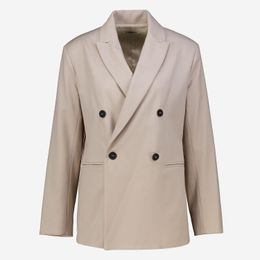 Cremefarbener Hime Blazer aus Wollmischung