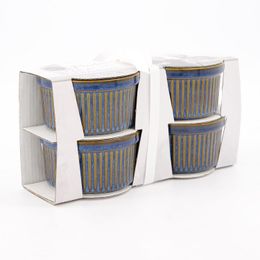 4er-Pack blaue Ofengeschirre 11cm