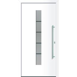Roro Alu-Kunststoffhaust&uuml;r "Montreal" wei&szlig; DIN R 100x210cm