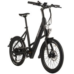 Adore Adore E-Citybike 20" Alu Kompaktfahrrad C-200 Compact Bike Heckmotor 45NM / 10,4Ah Schwarz