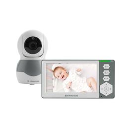 Kikka boo Babyphone Ady Display 4,3 Zoll ECO-Modus Schlaflieder Nachtsicht Alarm grau