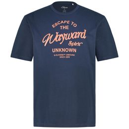 Gro&szlig;e Gr&ouml;&szlig;en s.Oliver T-Shirt mit Print Farbe dunkelblau Gr&ouml;&szlig;e: 6XL