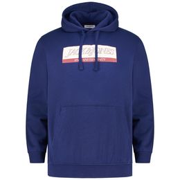 Jack & Jones Große Größen Jack&Jones Hoodie aus Baumwollmischung Farbe blau Größe: 5XL