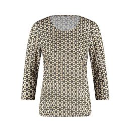 Gerry Weber Longsleeve in Anthrazit/ Beige - 66% | Gr&ouml;&szlig;e 38 | Damen-tops