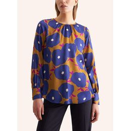 Seidensticker Bluse in Blau/ Gelb - 52% | Gr&ouml;&szlig;e 40 | Damen-blusen