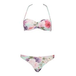 Lascana Bikini in Rosa/ Mint - 67% | Gr&ouml;&szlig;e 42D-Cup | Damen-bademode
