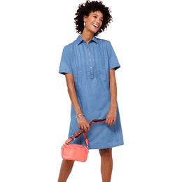 Damen Jeanskleid in leichter Qualit&auml;t blue-bleached, Gr&ouml;&szlig;e 38