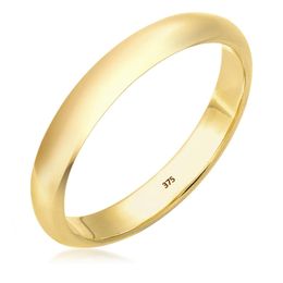 Elli Ringe - Ring Ehering Bandring Klassisch 375 Gelbgold - Gr. 52 MM - in Gold - f&uuml;r Damen