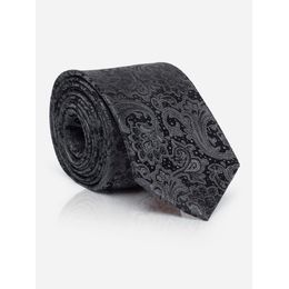 Krawatte MONTI "LUAN", Damen, grau (grau mit paisley, muster), Seide, Krawatten, aus 100 % Seide – mit edlem Paisley-Muster für festliche Anlässe
