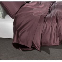 Bettlaken ZO HOME "Satinado", lila (mauve, lila), B:160cm L:290cm, Mako-Satin, Obermaterial: 100% Baumwolle, Bettlaken, Bettlaken, Laken aus 100% Baumwolle, hochwertiges Mako-Satin, Betttuch ab 90x200